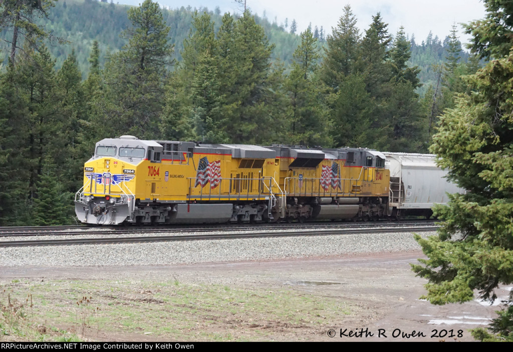 DPUs on a Westbound Grain Train